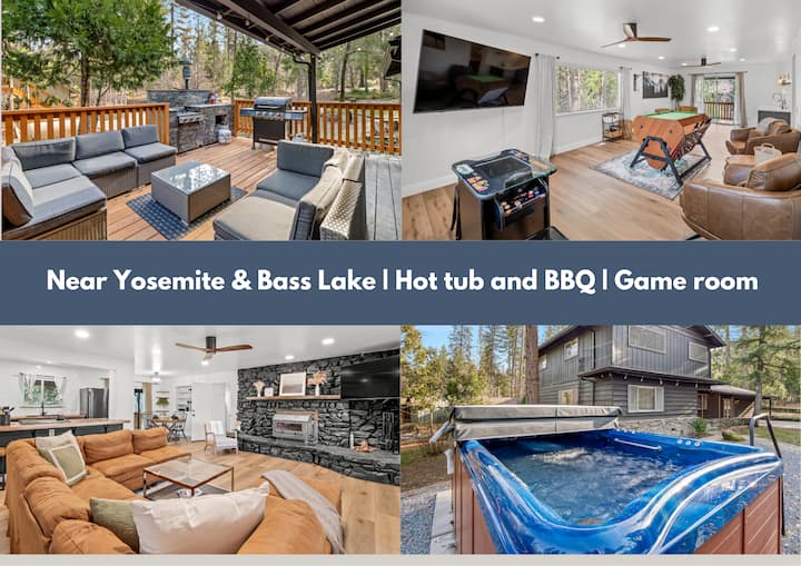 Spacious Swim Spa, Close To Attractions, Game Room - Bass Lake, CA