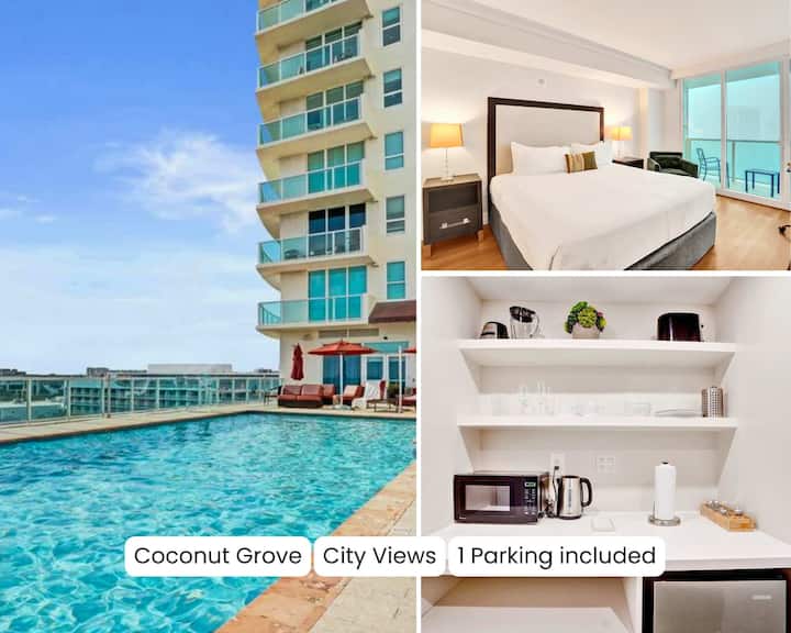 Bright Studio At The Arya Miami | City Views - Coral Gables, FL