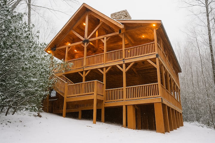 Secluded Cabin|kids Bunk|hot Tub|2 Decks|movie Rm - Beech Mountain, NC
