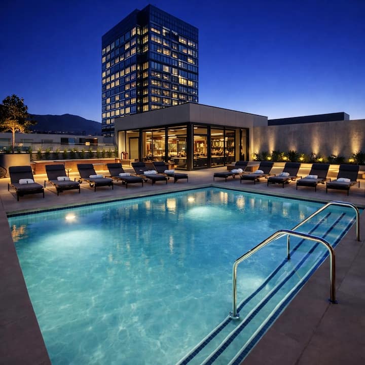 Lux King Bed W Pool/gym/hottub/rooftoop/parking - Burbank, CA