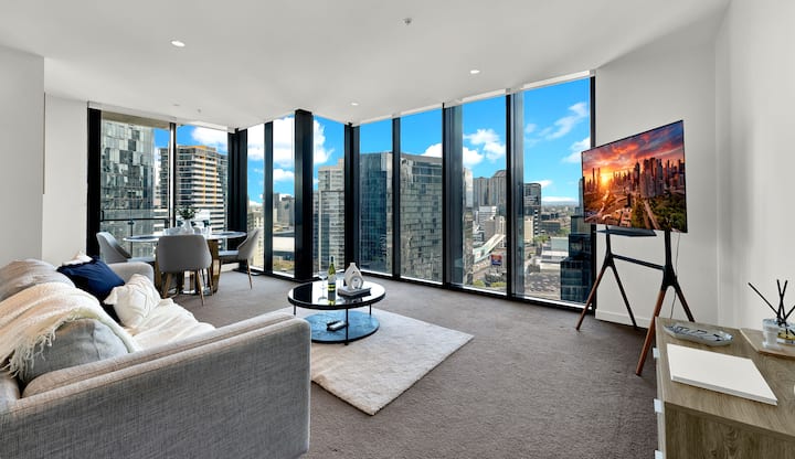 Cbd Skyline Views • Walk To Crown & Moomba - Melbourne