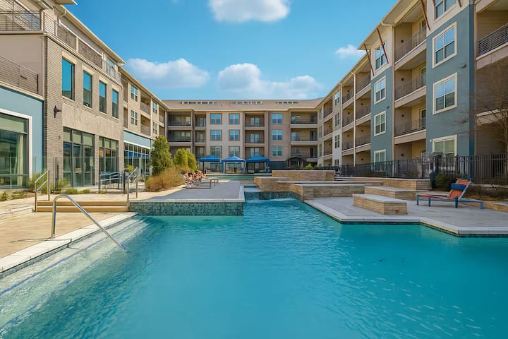 Comfy 1br W/ Pool/hot Tub/gym/ Free Parking+ Wi-fi - Allen, TX
