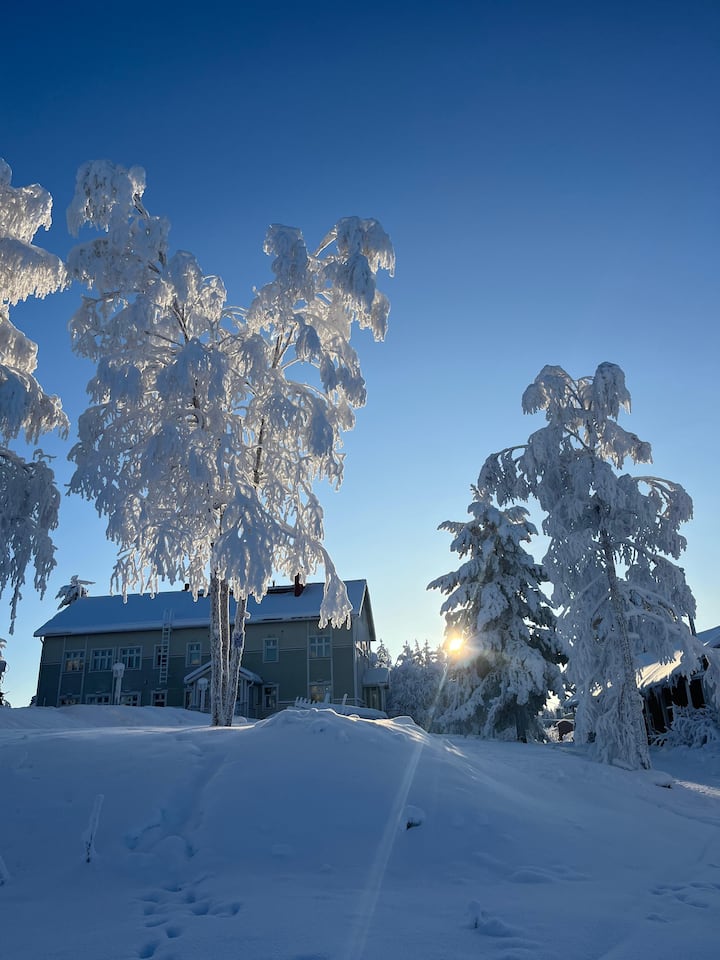 Kirkkoväärti, Huoneisto Kauniilla Maisemilla, 2hlö - Pudasjärvi