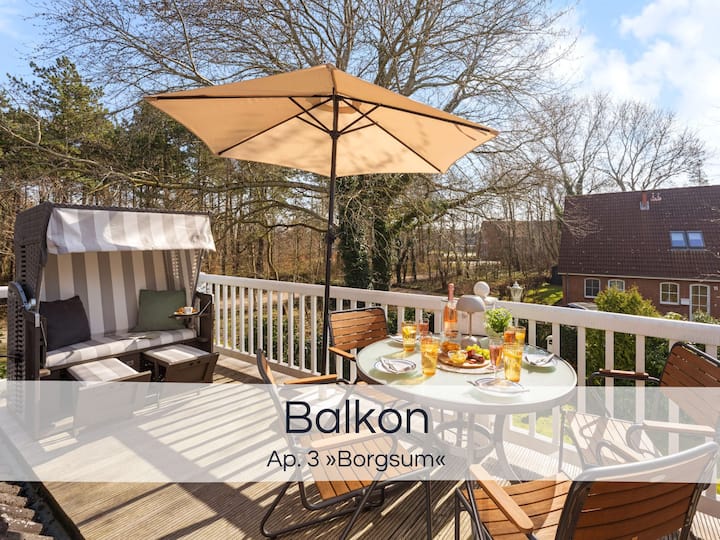 Haus Tide Borgsum | Nordsee-rückzugsort Mit Balkon - Sankt Peter-Ording