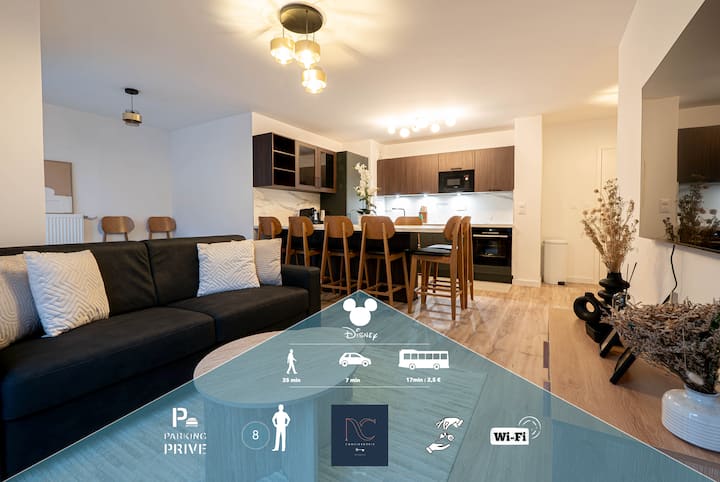 *Disneyland Paris* 8pers, Parking, Wifi - Serris
