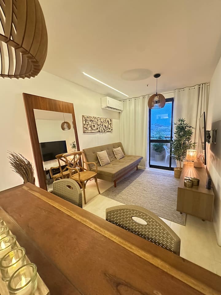 Flat Em Copacabana Com Varanda, Piscina E Sauna - Brazil