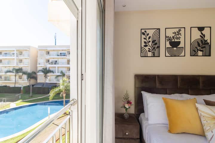 Appartement Avec Vue Piscine - Idéal Pour La Can - Bouznika