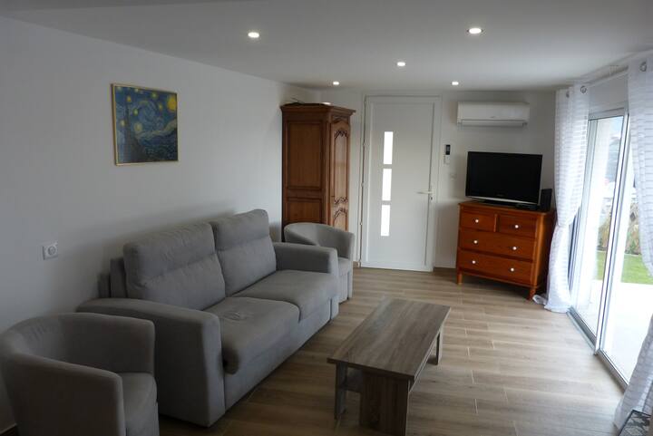 T2 Lumineux, Design & Vue Imprenable Sur La Mer - Plage d'Olmeto