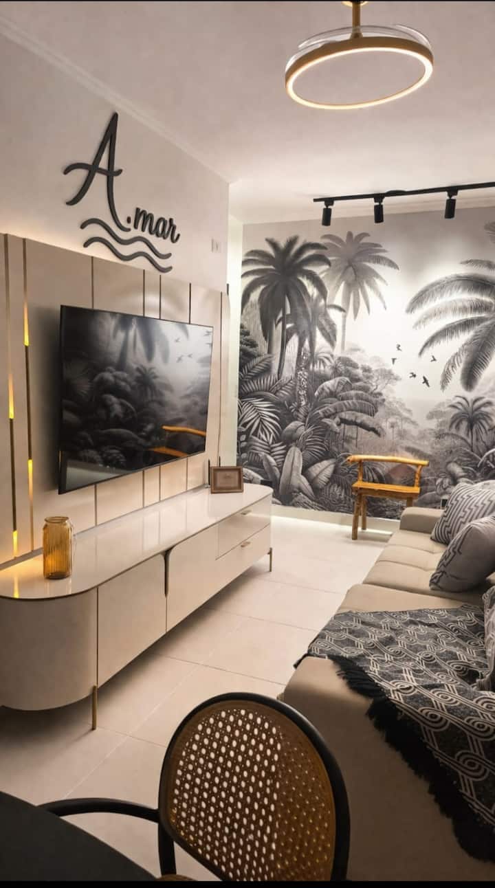 Apto A.mar Itaguá-3 Suítes-2 Garagens-ar Cond/pisc - Ubatuba