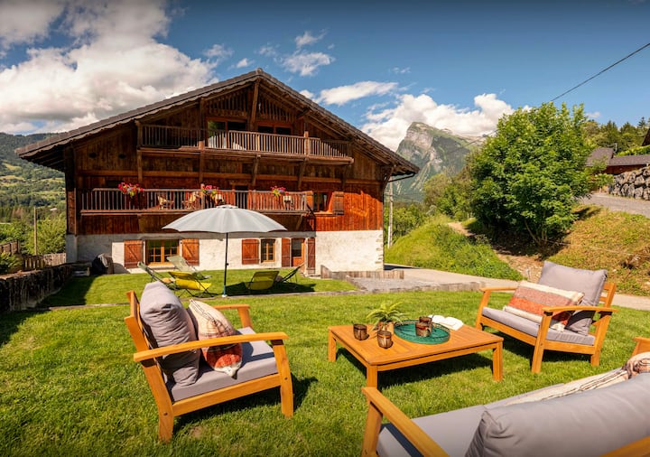 Confort Moderne Et Charme Rustique Avec Jacuzzi - Samoëns