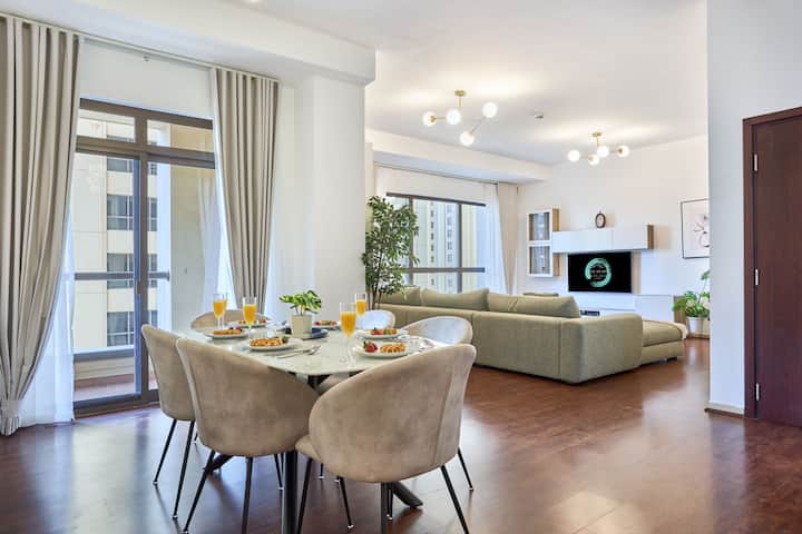 Jbr Waterfront Family Stay With Pool And Gym - Dubai