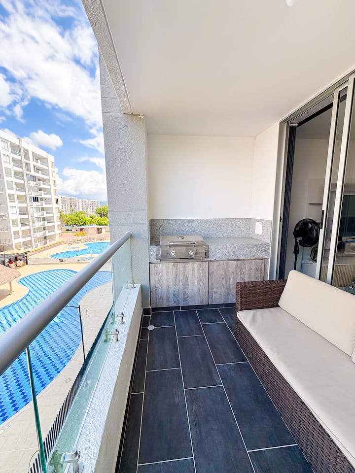 Family Apt With Pool & Private Bbq Grill - Ricaurte