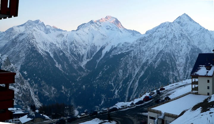 Plein Sud, Vue Panoramique, Appartement Cosy - Les Deux Alpes