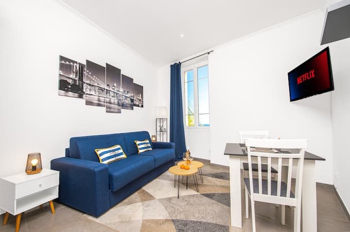 10mn De Monaco - Joli Studio Rénové - Fh - Cap-d'Ail