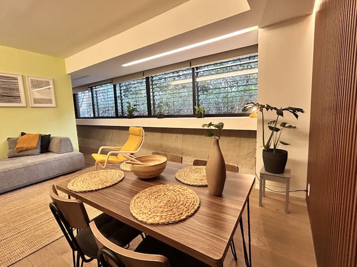 Modern Loft In Roma Norte W/ Rooftop & Parking - Mexico City