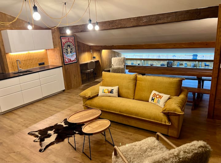 Megève 105m2 Ensoleillé Rénové Au Pied Des Pistes - Notre-Dame-de-Bellecombe