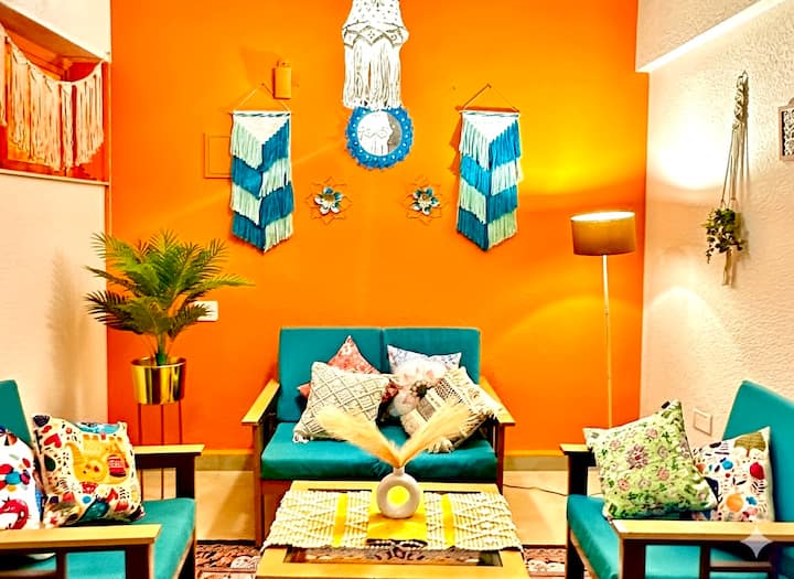 1 Bhk Flat |Pool-view |3 Min From Vagator Beach - Goa