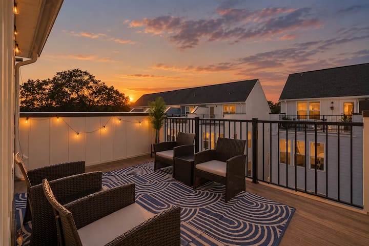 4br Townhouse | King Bed | Rooftop | Uptown Clt - Charlotte