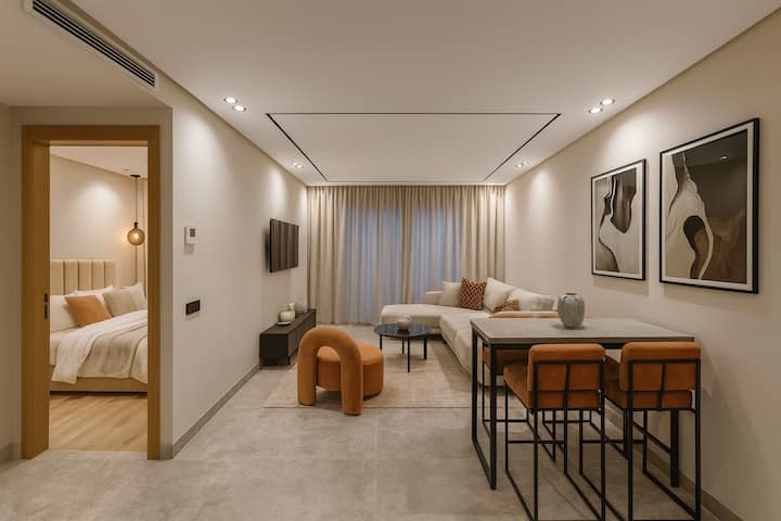 Tangerine Suite | Modern 1br By Cfc & Anfa Park - Casablanca