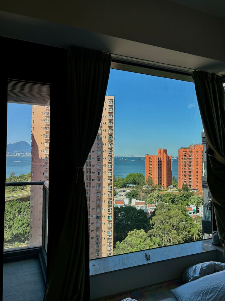 香港黃金海岸帝御 看海開放式公寓   10分鐘步行可達沙灘  高檔小區配備健身房泳池等設施 - Hong Kong Airport (HKG)