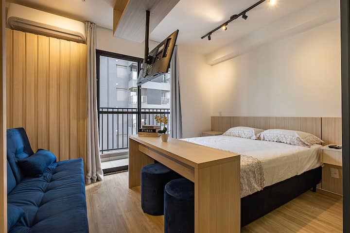 Charmoso Studio Em Pinheiros-vista Linda - Brazil