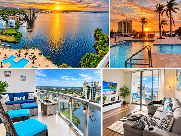 3br + Den Condo Million Dollar Sunsetpool & Spa - Fort Myers, FL