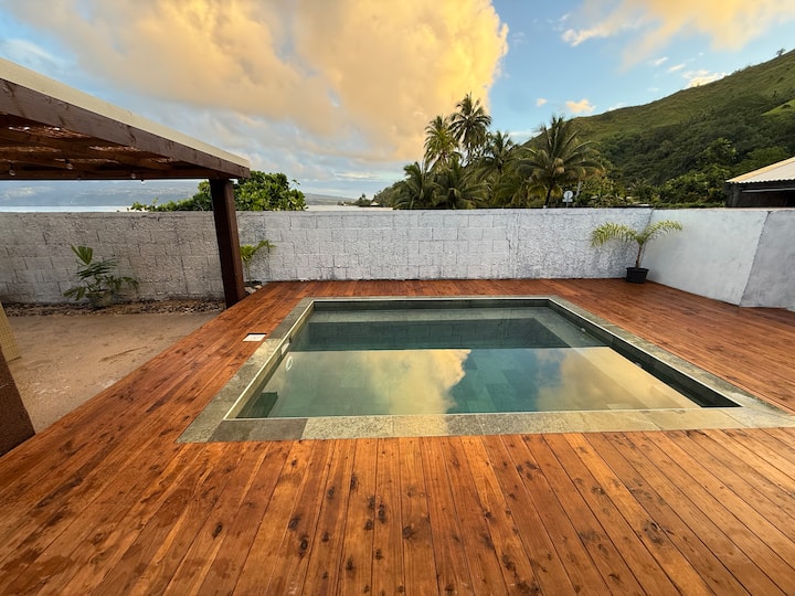Maison Avec Piscine Et Accès Mer Privée, Bbq - Polynésie française