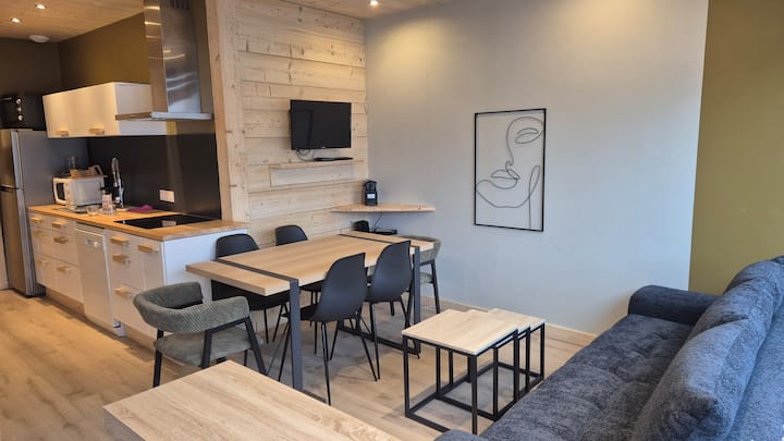 Apt 45m² Standing 5/6 Pers -Plein Centre- Terrasse - Samoëns