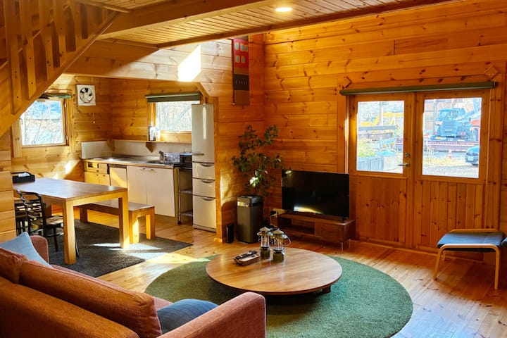 最大9名の白馬スキー拠点にぴったりの一棟貸し|3dプリンタサウナ&bbq設備付き - Hakuba