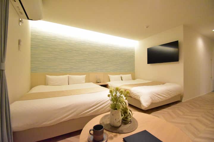 新オープン！岡山駅徒歩6分／最大4名/ラグジュアリーなホテル【スーペリアツイン】 - 岡山市