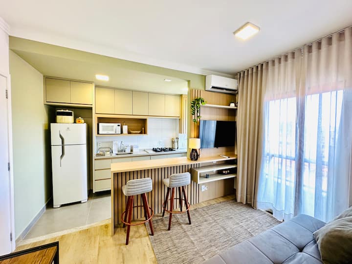 Verde Chill | Apê Novo E Completo, Perto De Tudo - Campinas