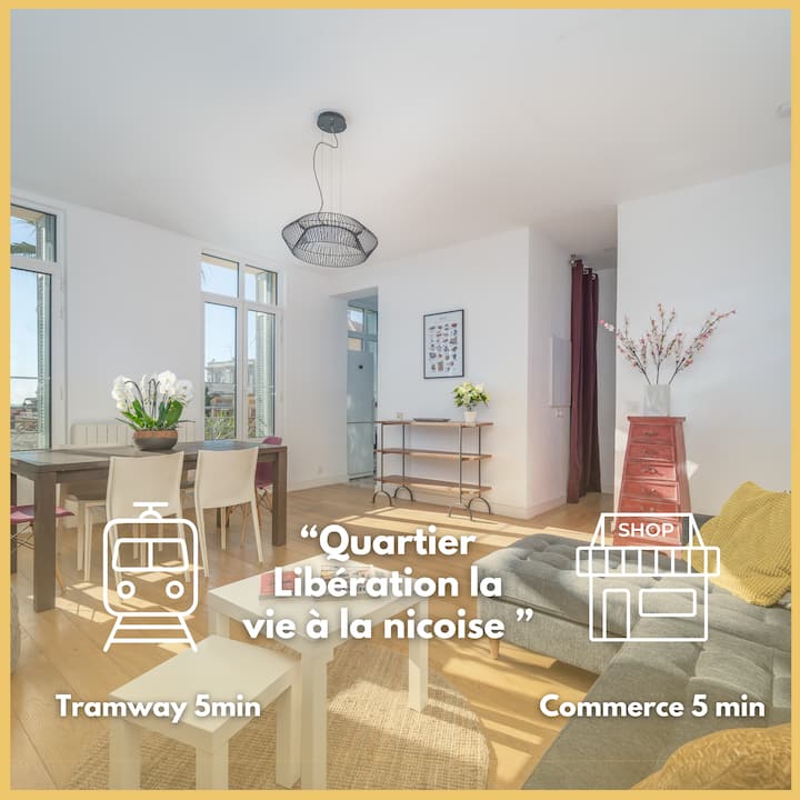 La Vie à La Niçoise • Wifi, Vue Mer & Tram à 5min - Nice