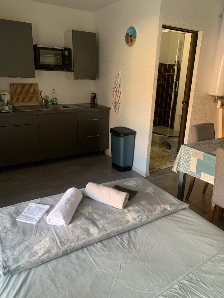Studio Refait Neuf 4 Pers, Parking, Terrasse, Clim - Torreilles Plage