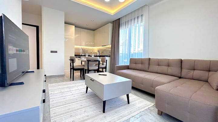 Новый Люкс в Оба, 450 м до пляжа, крытый бассейн - Oba