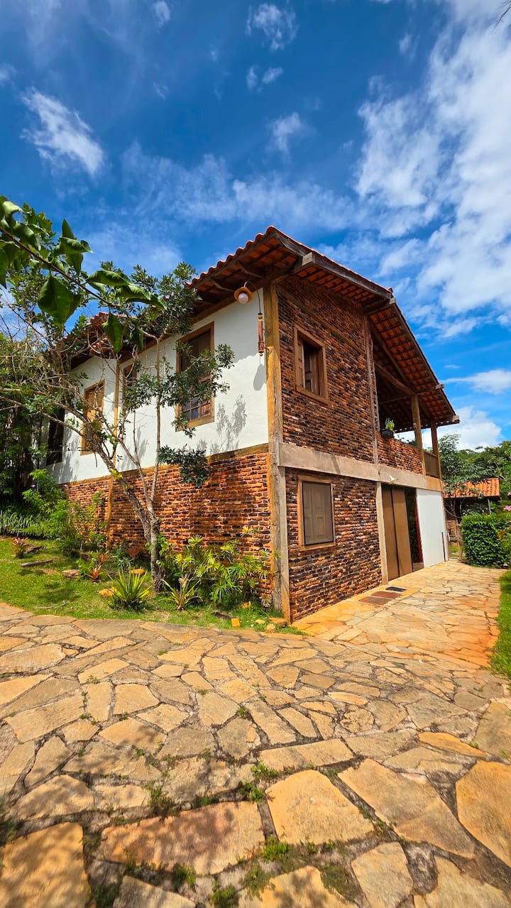 Casa Charmosa Cond. Verde-piscina Natural-6 Hósp - Brazil