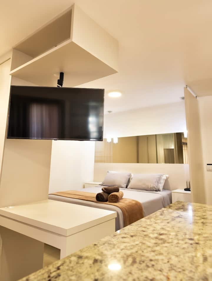 Flat 303 | Conforto Moderno Ao Lado Do Praia Clube - Uberlândia