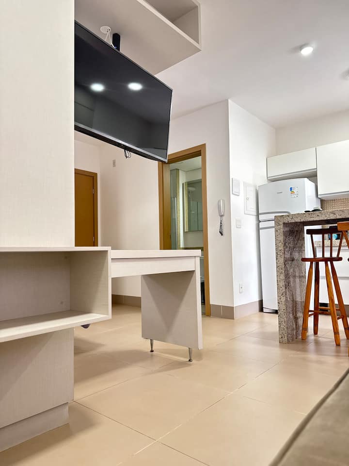 Flat 303 | Conforto Moderno Ao Lado Do Praia Clube - Uberlândia