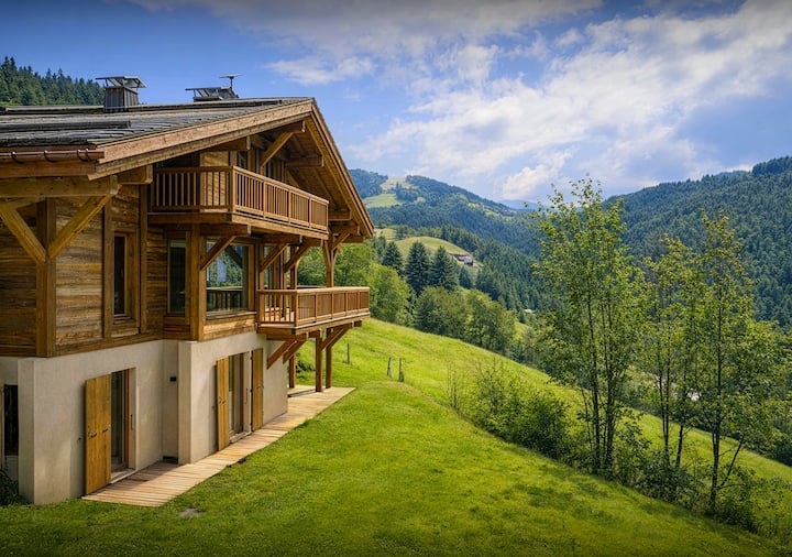 Superbes Vues Depuis Ce Chalet Avec Sauna - Crest-Voland