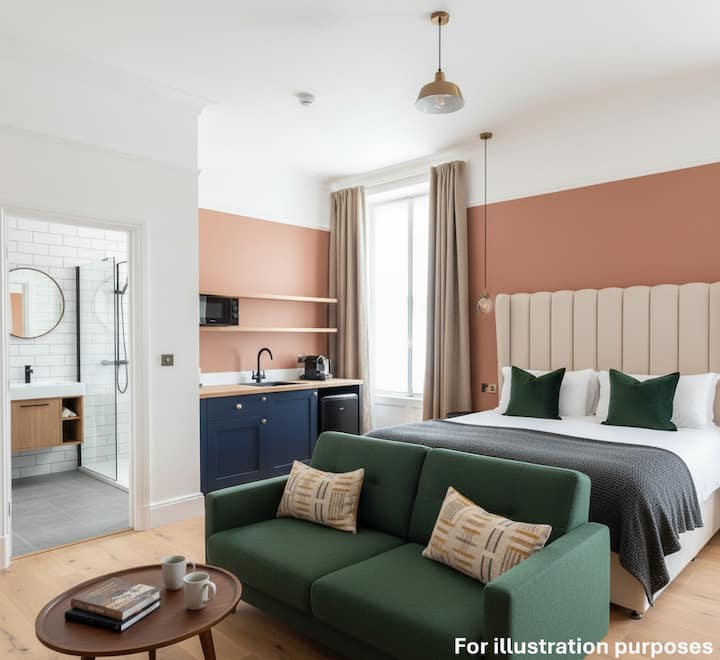 Rm 16 - Super King W/ Sofa Bed, Kitchenette - Hebden Bridge