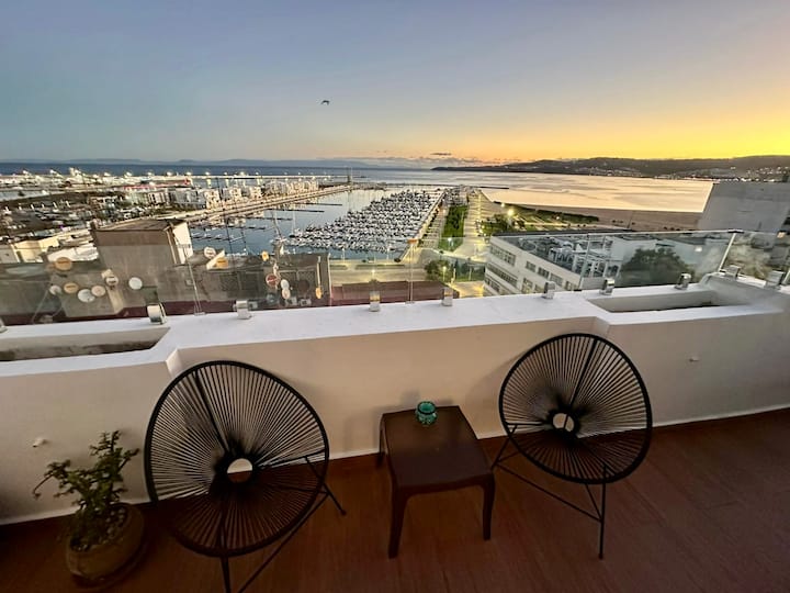 Tanger – Vue Détroit & Port De Plaisance - Tangier, Morocco