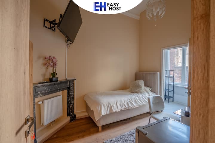 Grand-place · Chambre Premium De Style Hôtelier N° 4 - Anderlecht
