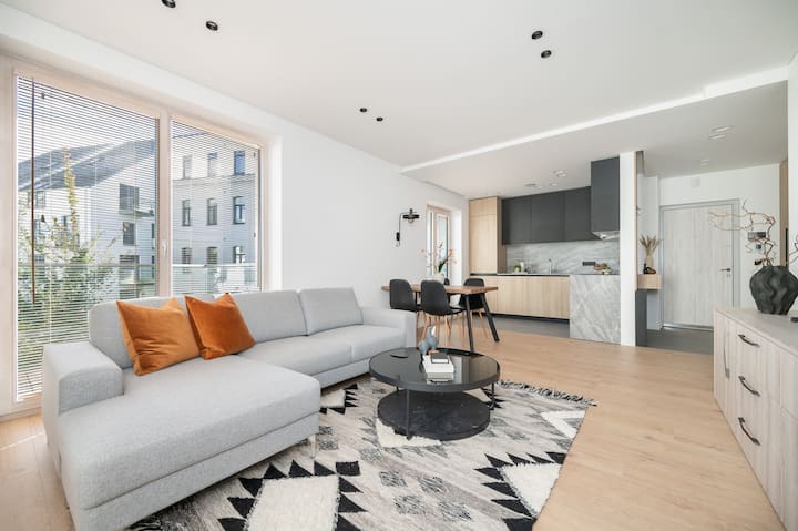 Modern Cozy Apt With Free Parking In Trendy Paupys - Vilnius