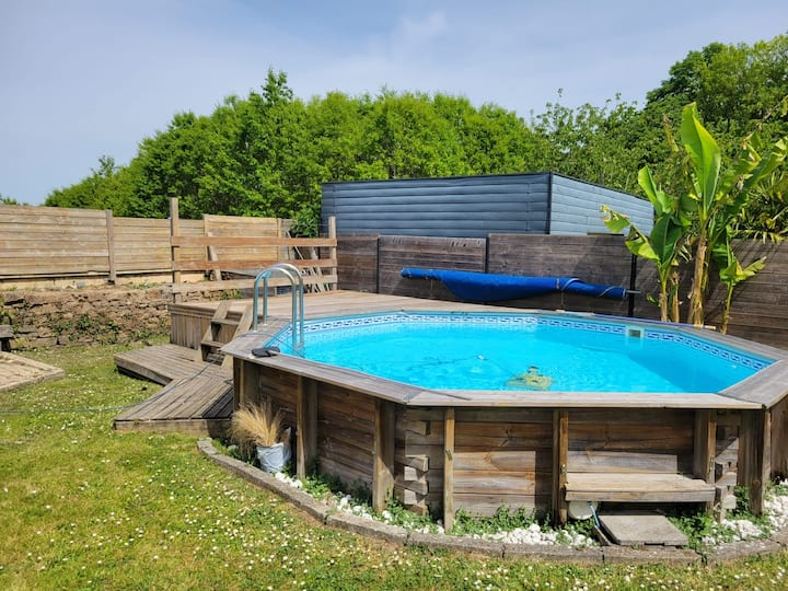La Maison Des Vacances Avec Piscine Et Jardin - La Gacilly