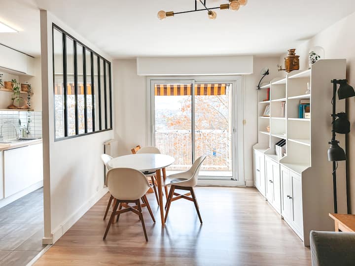 Appartement Familial Lumineux Vue Sur Tour Eiffel - Paris