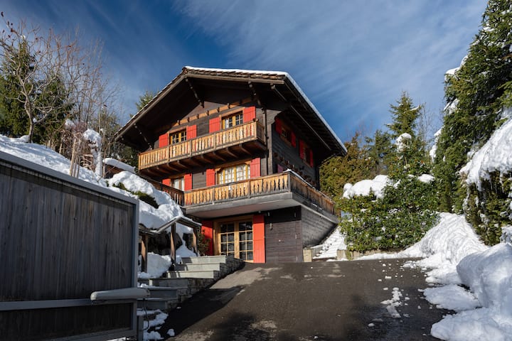 Chalet Familial 8 Pers · Vue & Calme, Villars - レザン