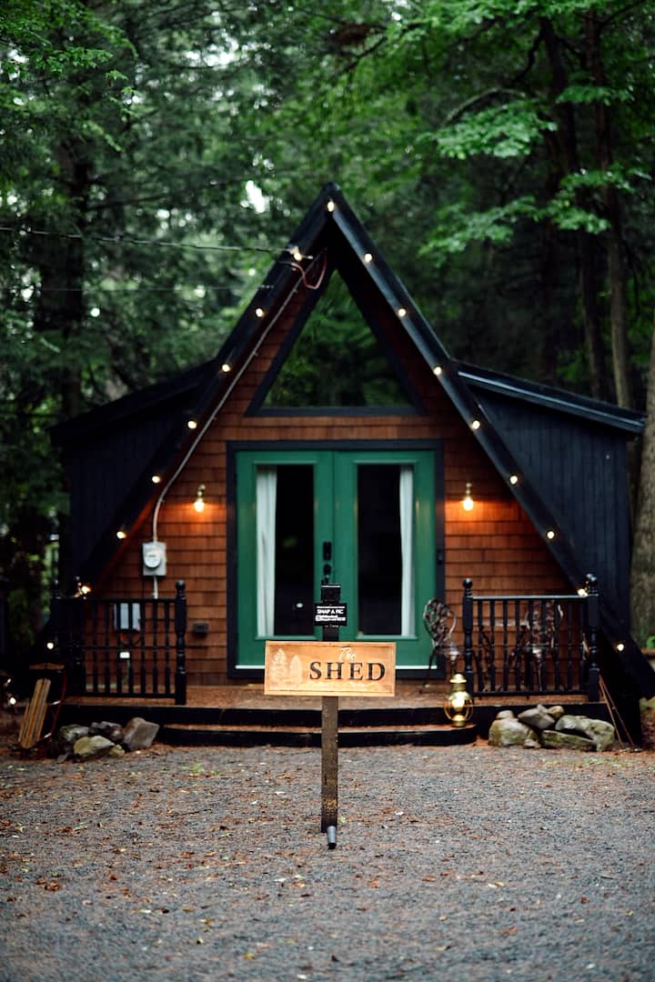 Romantic Aframe Cabin | Stargazing | Firepit - Pocono Pines, PA