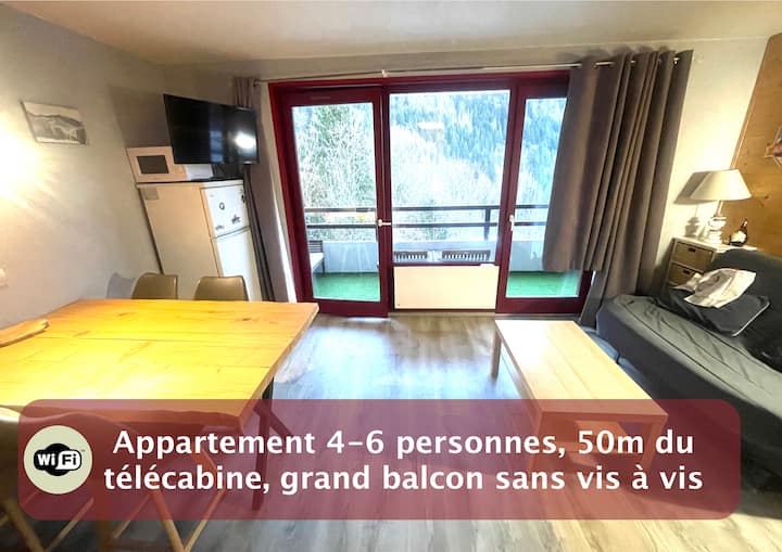 Grand Studio 4-6 Pers, 50m Du Télécabine Wifi - Les Gets