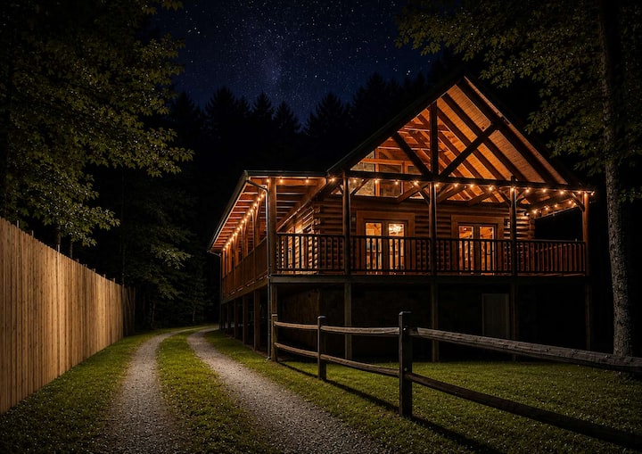 The Black Pine | Hot Tub Pool Table Ev Charger - Gatlinburg, TN