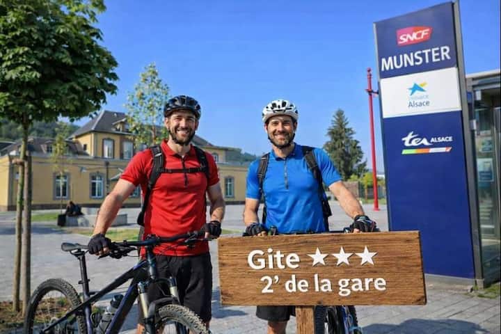 3*/3 Chambres/base Sportive + Gare à 2 Min - Munster