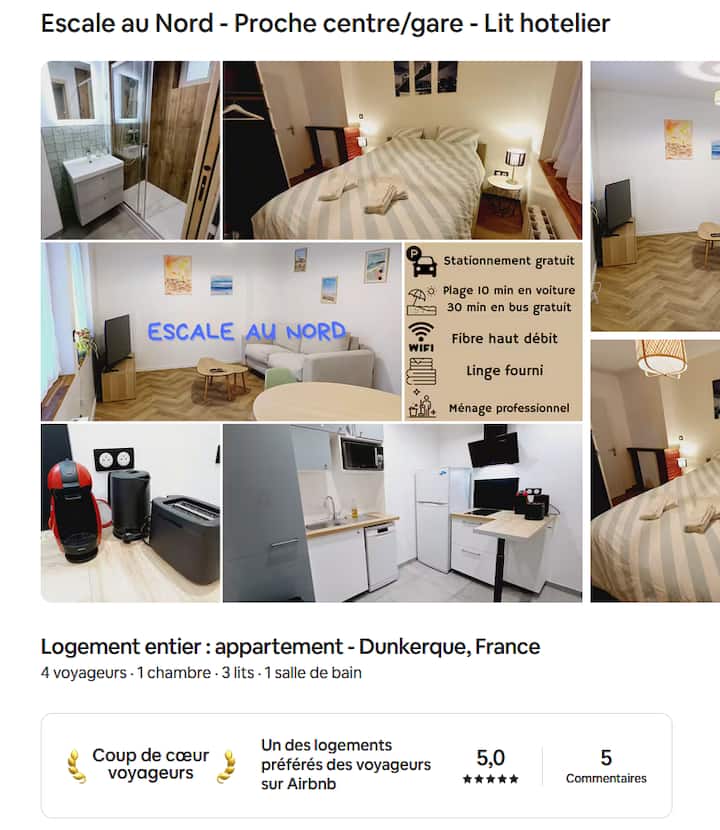 Escale Au Nord - Proche Centre/gare - Lit Hotelier - Bergues